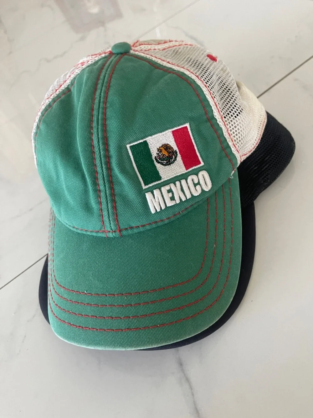Accessories | Mexico Embroidered Green Trucker Cap | Poshmark